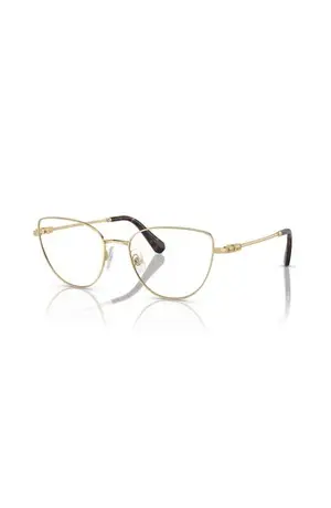 SWAROVSKI 55mm Cat Eye Eyeglasses - Gold/tortoise