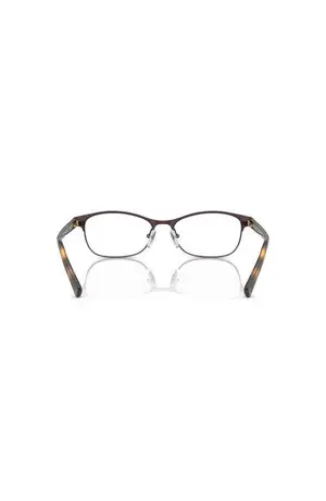Armani Exchange 53mm Oval Eyeglasses - Brown