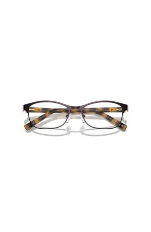 Armani Exchange 53mm Oval Eyeglasses - Brown
