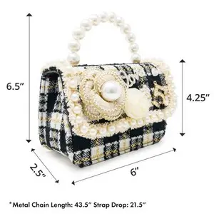 PUTTISU Pearl Garden Handbag - Ebony Camellia
