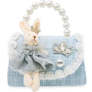 PUTTISU Bunny Bloom Handbag - Powder Blue