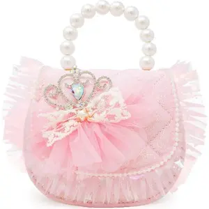 PUTTISU Princess Tiara Handbag Fairy Pink