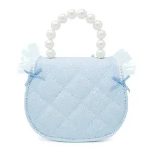 PUTTISU Princess Tiara Handbag - Ice Blue Sparkle