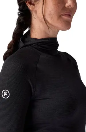 BACKCOUNTRY Pines Microgrid Ultra-lt Baselayer Balaclava Top - Black