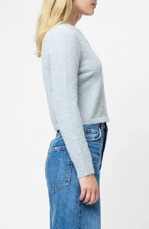 French Connection Tinsel Metallic Fuzzy Cardigan