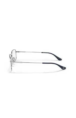 Brooks Brothers 55mm Rectangle Eyeglasses - Silver