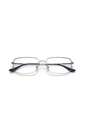 Brooks Brothers 55mm Rectangle Eyeglasses - Silver