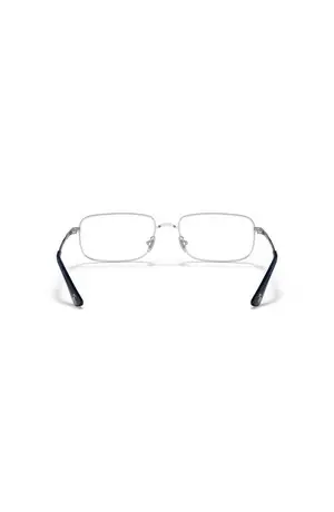 Brooks Brothers Rectangle Full Rim Eyeglasses - Silver