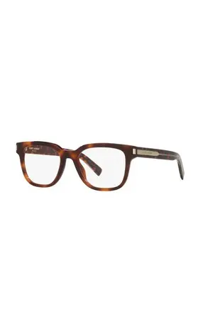 Saint Laurent 52mm Rectangle Eyeglasses - Tortoise