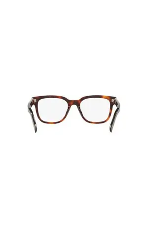 Saint Laurent 52mm Rectangle Eyeglasses - Tortoise