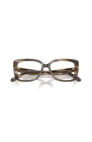 Tory Burch Square Acetate Eyeglasses - Violet