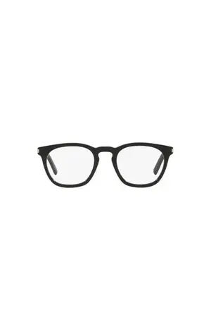Saint Laurent 50mm Round Eyeglasses - Black