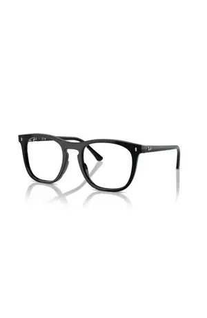 Ray-ban 53mm Square Optical Glasses - Black