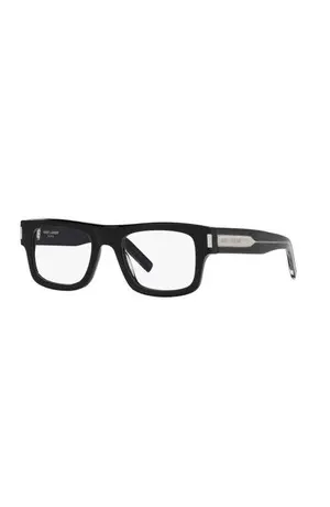 Saint Laurent 54mm Rectangle Optical Glasses - Black