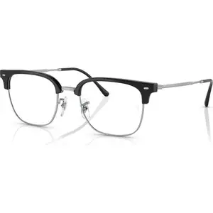 Ray-ban 53mm Square Full Rim Eyeglasses - Black