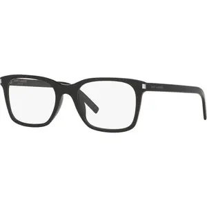 Saint Laurent 54mm Rectangle Optical Glasses - Black