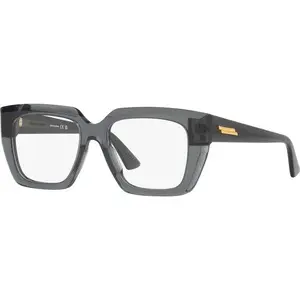 Bottega Veneta 52mm Rectangle Eyeglasses Grey