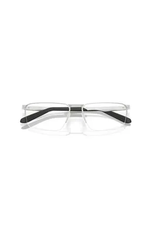COSTA 55mm Rectangle Optical Glasses - Silver