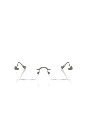 FERRARI 56mm Rectangle Optical Glasses - Grey