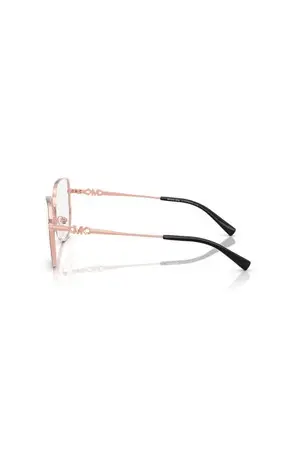 Michael Kors 56mm Full Rim Square Eyeglasses - Black
