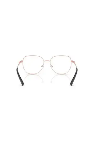 Michael Kors 56mm Full Rim Square Eyeglasses - Black