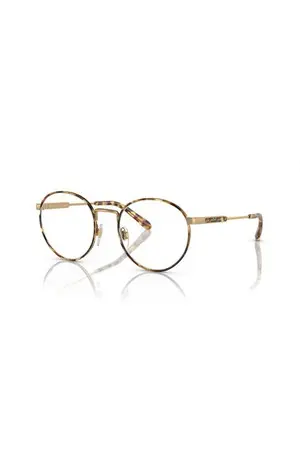 Ralph Lauren 52mm Round Optical Glasses - Tortoise