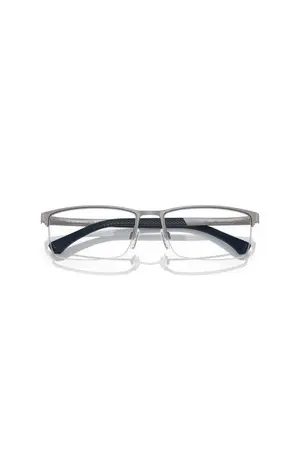 Emporio Armani Rectangle Eyeglasses - Grey