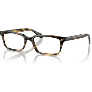 Oliver Spencer 51mm Rectangle Optical Glasses - Black