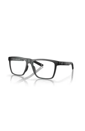 COSTA 56mm Rectangle Eyeglasses - Grey