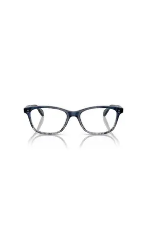 Oliver Spencer 50mm Square Eyeglasses - Blue
