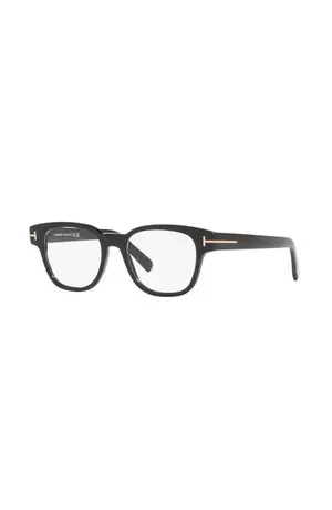 TOM FORD 50mm Full Rim Square Eyeglasses - Black