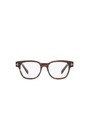 TOM FORD 50mm Full Rim Square Eyeglasses - Tortoise