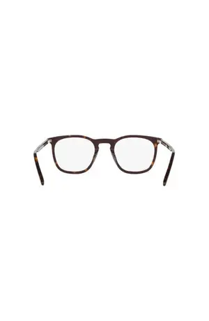 Saint Laurent 49mm Round Eyeglasses - Tortoise