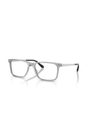 Ralph Lauren 54mm Rectangle Full Rim Eyeglasses - Grey