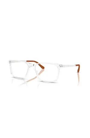 Ralph Lauren 54mm Rectangle Full Rim Eyeglasses - Transparent