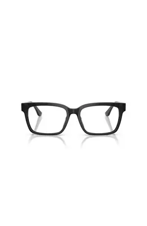 FERRARI 55mm Rectangle Optical Glasses - Black