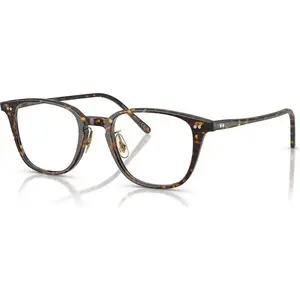 Oliver Spencer 49mm Rectangle Full Rim Eyeglasses - Tortoise
