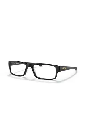 Oakley 55mm Rectangle Optical Glasses - Black