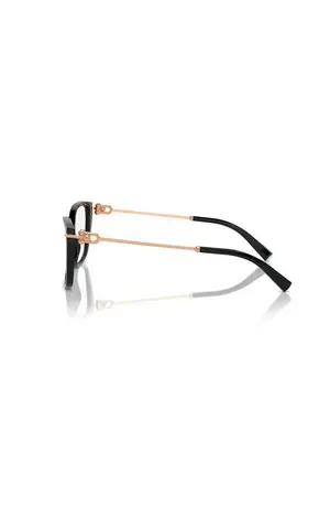 Tiffany & Co. Rectangular Full Rim Acetate Eyeglasses - Black
