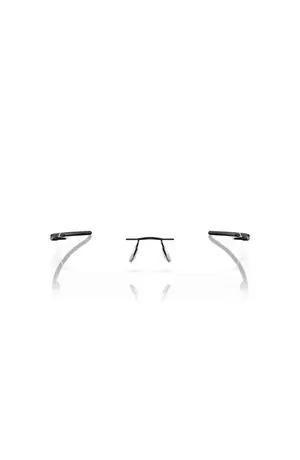 Oakley 54mm Rectangle Optical Glasses - Black