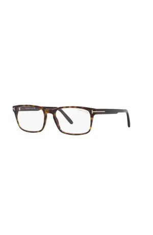 TOM FORD 54mm Rectangle Optical Glasses Tortoise