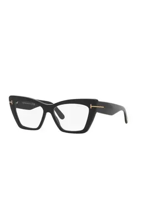 TOM FORD 56mm Cat Eye Optical Glasses - Black