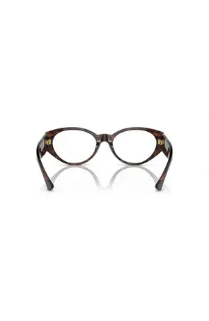 Versace 54mm Oval Optical Glasses - Tortoise