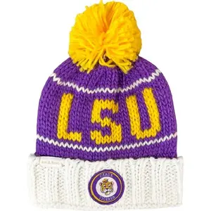 BITS & BOWS Lsu Bobble Hat - Purple