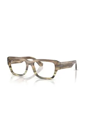 Dolce & Gabbana 54mm Square Full Rim Optical Glasses - Brown