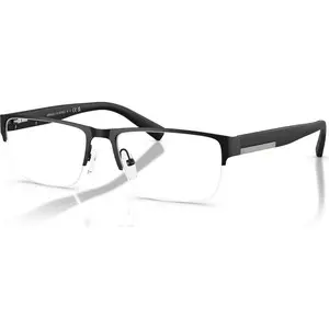 Armani Exchange 54mm Rectangle Optical Glasses - Black