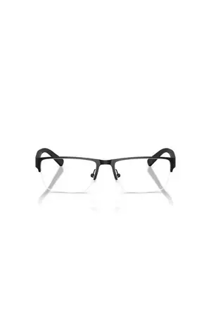 Armani Exchange 54mm Rectangle Optical Glasses - Black
