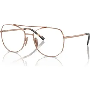 Prada 54mm Irregular Full Rim Eyeglasses - Pink