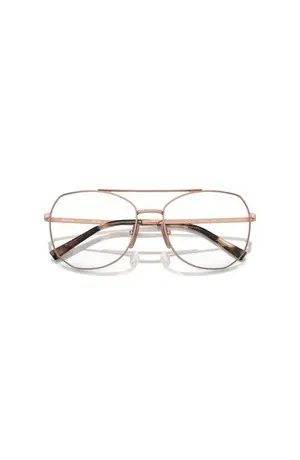 Prada 54mm Irregular Full Rim Eyeglasses - Pink