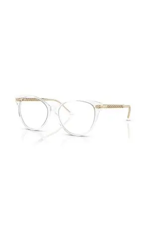 Versace 52mm Cat Eye Optical Glasses - Transparent
